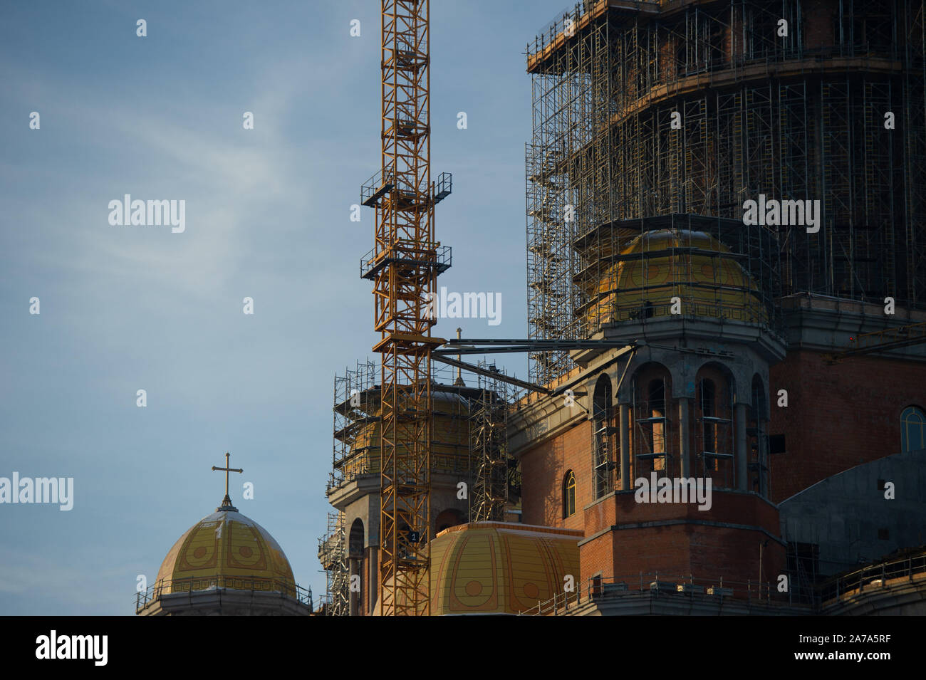 The controversial cathedral being built in Bucharest, Romania Stock ...