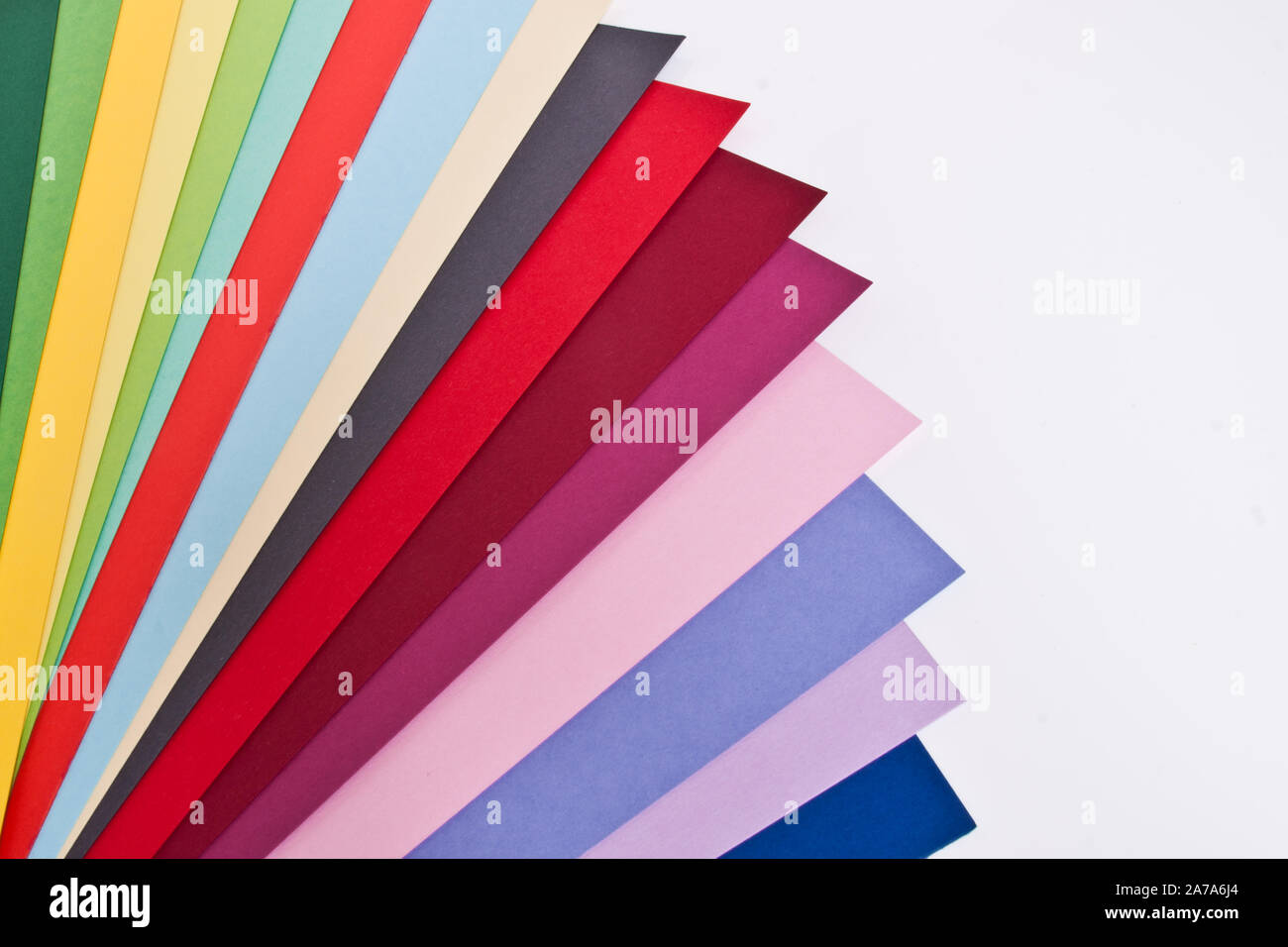 Paper color sample as background Stock Photo - Alamy