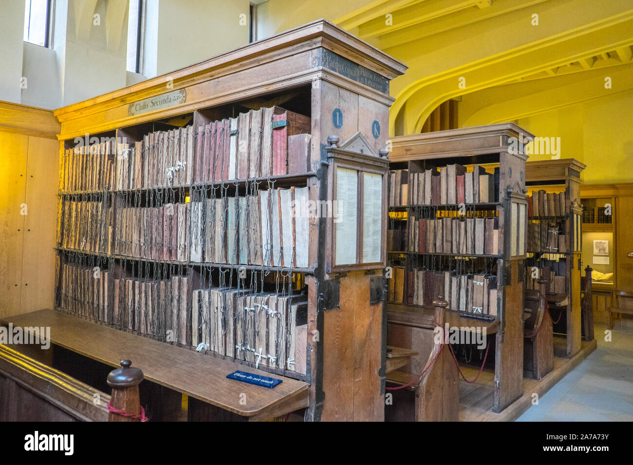 Books,in,Chained Library,Hereford Cathedral,Hereford,Cathedral,county ...