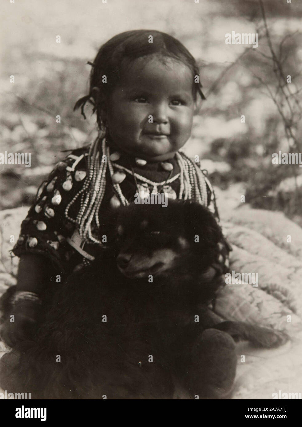 Vintage native American red skinned indian portrait from the old ...