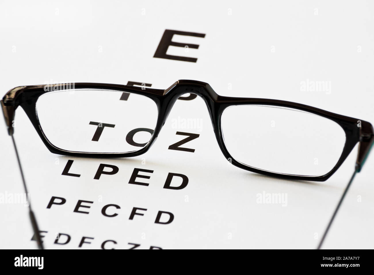 Eyesight concept test chart letters hi-res stock photography and images ...