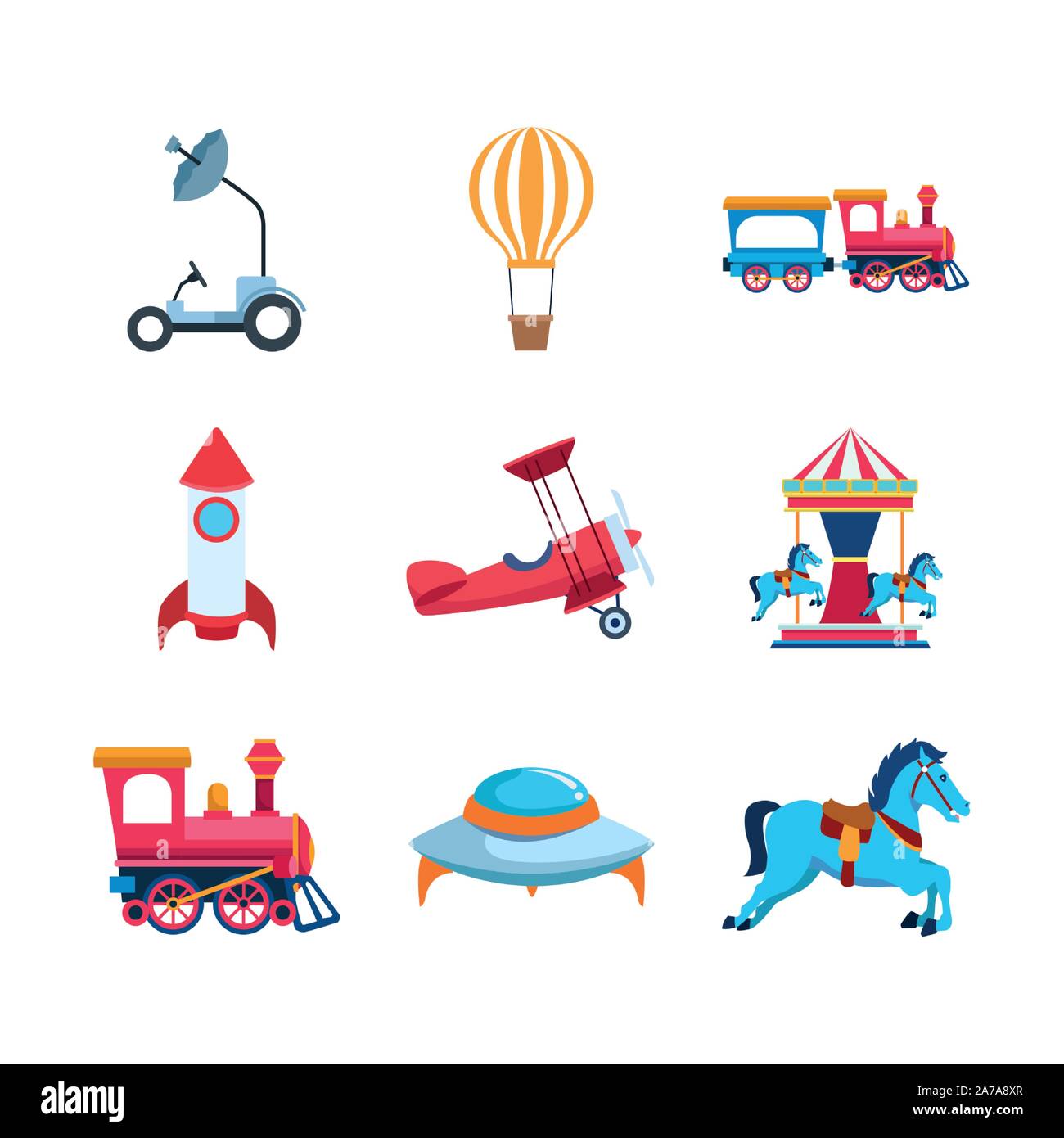 Circus vehicles Stock Vector Images - Alamy