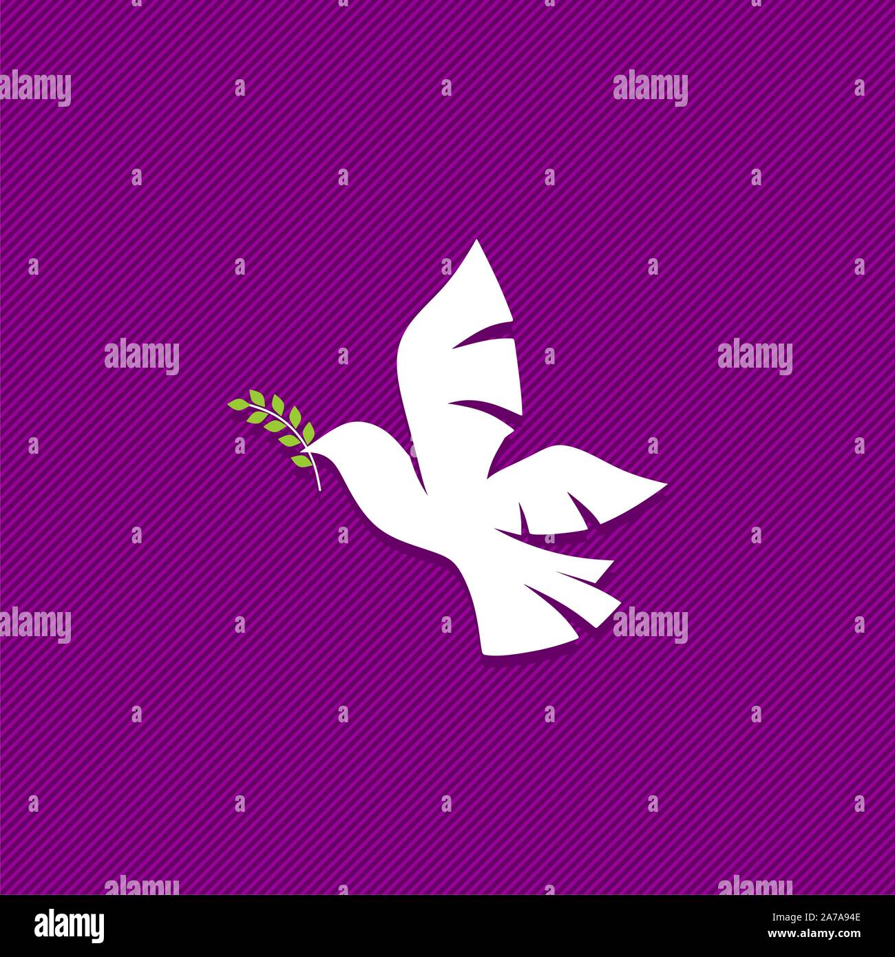 Dove, a symbol of peace and purity. The biblical symbol of the Holy ...