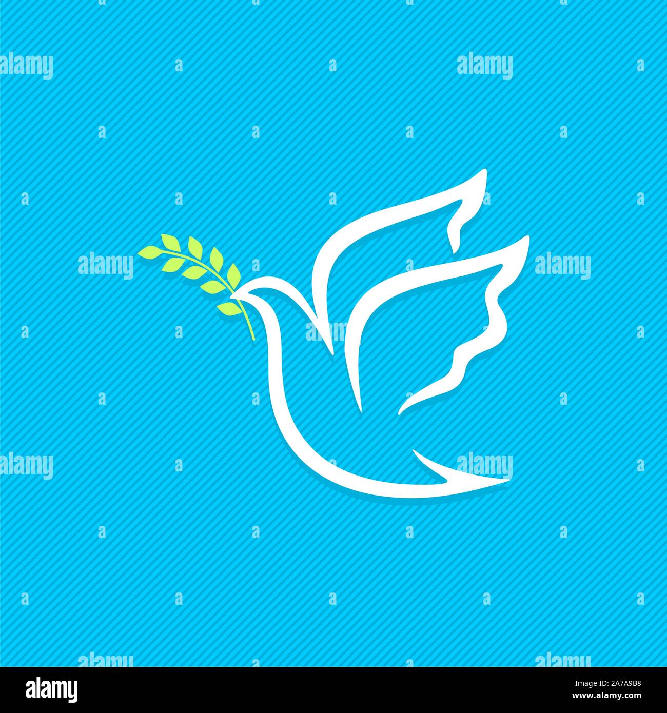 Dove, a symbol of peace and purity. The biblical symbol of the Holy ...