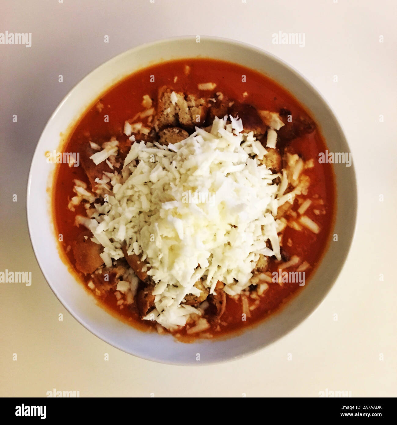 Top down tomato soup hi-res stock photography and images - Alamy