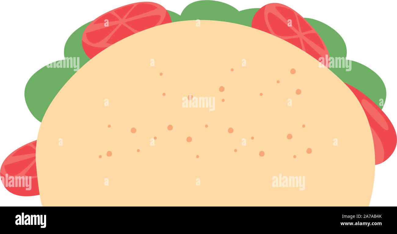 Taco icon design, Eat food restaurant menu dinner lunch cooking and ...