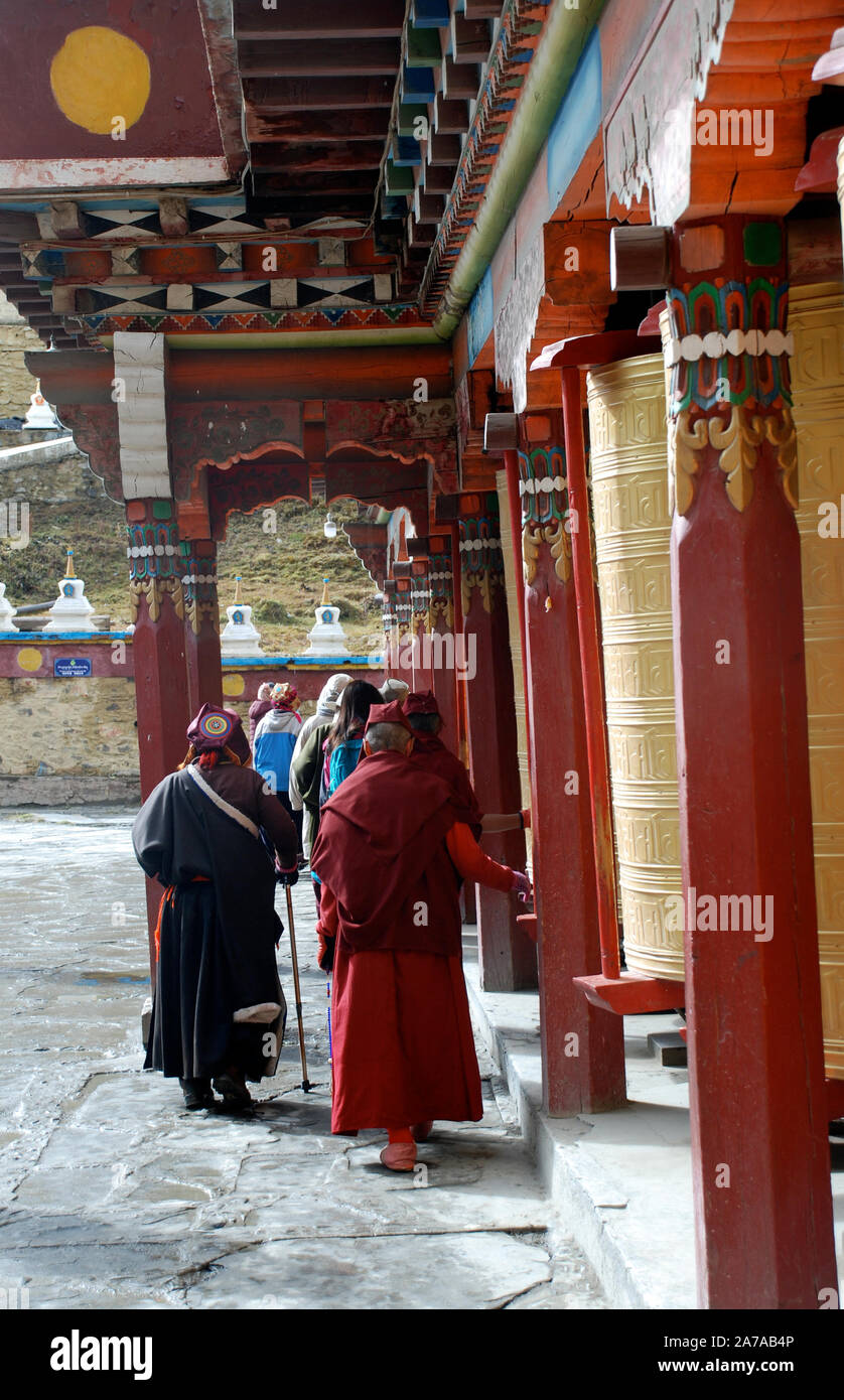 The great Mani pile of Tagong in Sichuan China Stock Photo - Alamy
