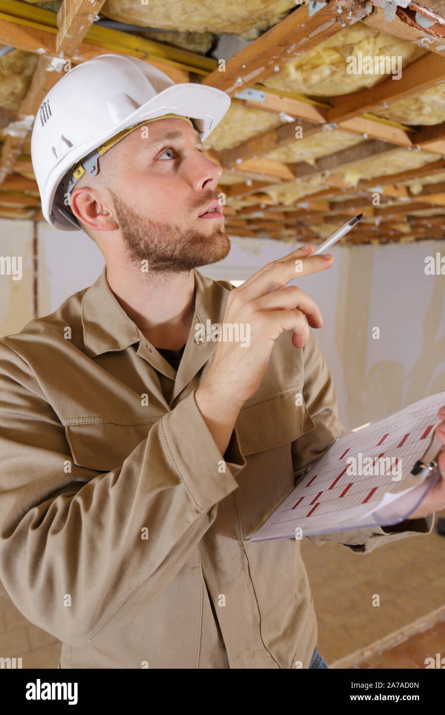 construction contractors building new home Stock Photo - Alamy
