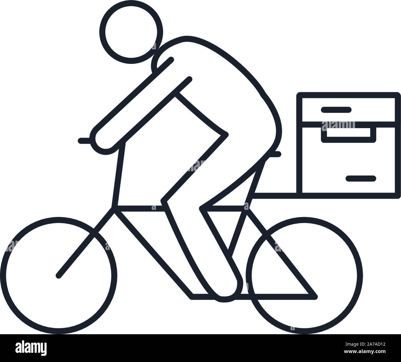 Box and avatar man design, Delivery shipping logistics transportation ...