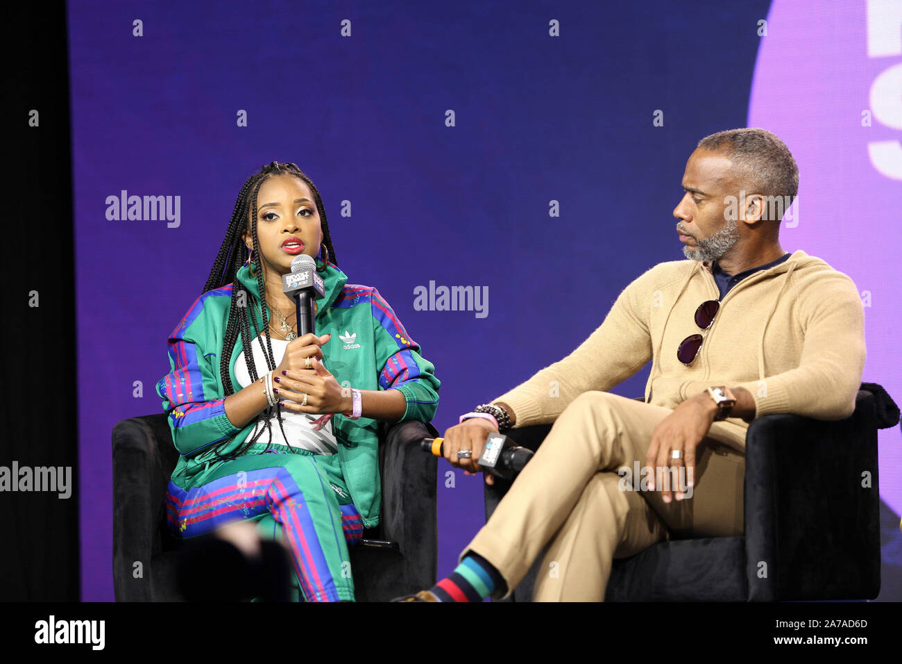 REVOLT 2 Vote Panel with Jeff Johnson (r) and Tamika Mallory at the ...