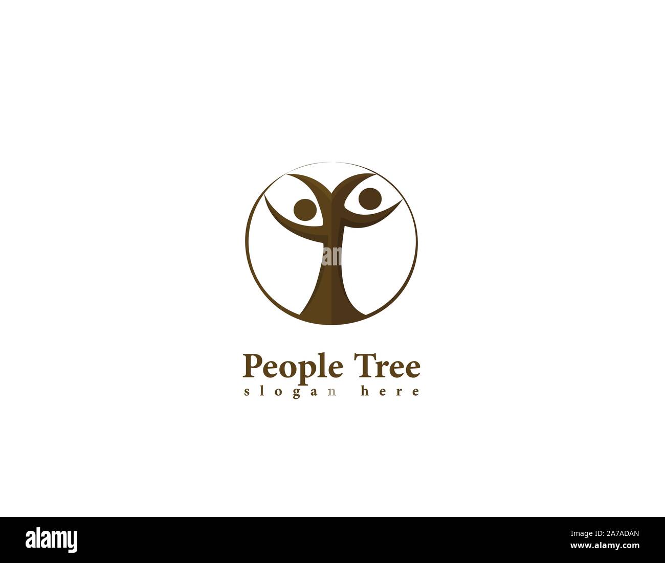 People tree logo hi-res stock photography and images - Alamy