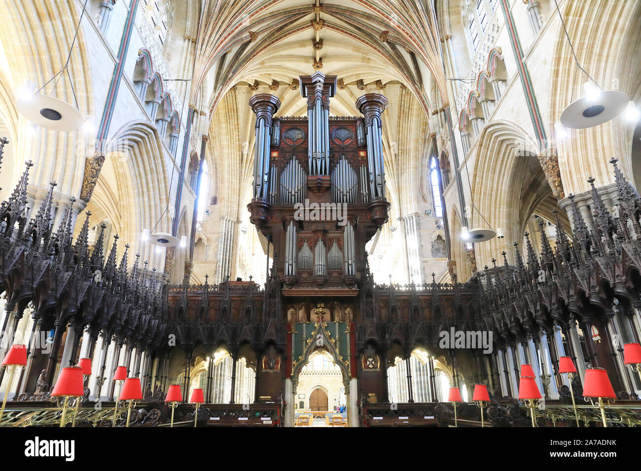 Exeter cathedral interior hi-res stock photography and images - Alamy