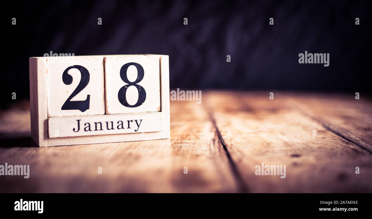 January 28th, 28 January, Twenty Eighth of January, calendar month ...