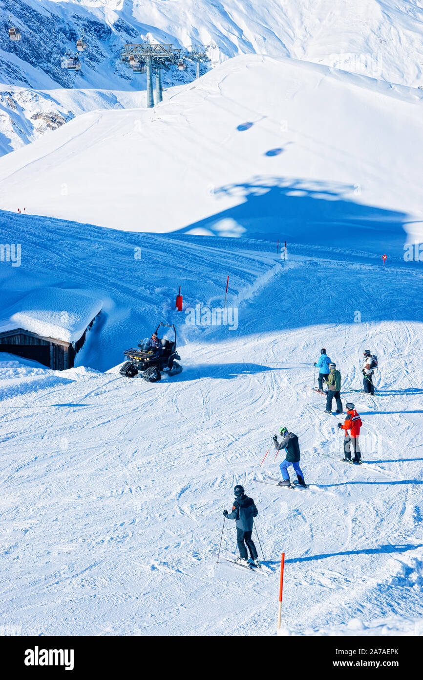 Snowmobiling alps hi-res stock photography and images - Alamy
