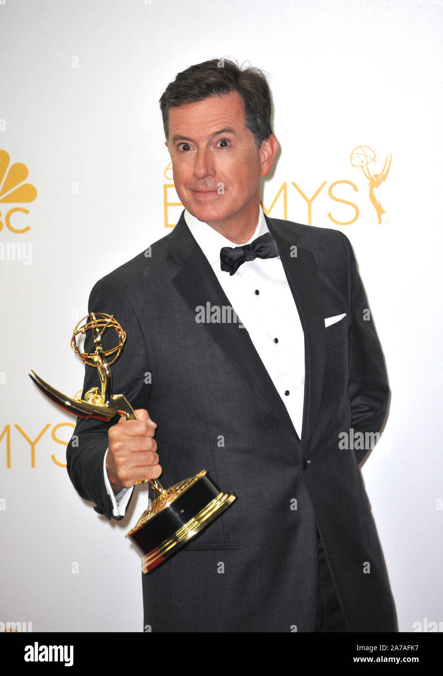 LOS ANGELES, CA - AUGUST 25, 2014: Stephen Colbert at the 66th ...