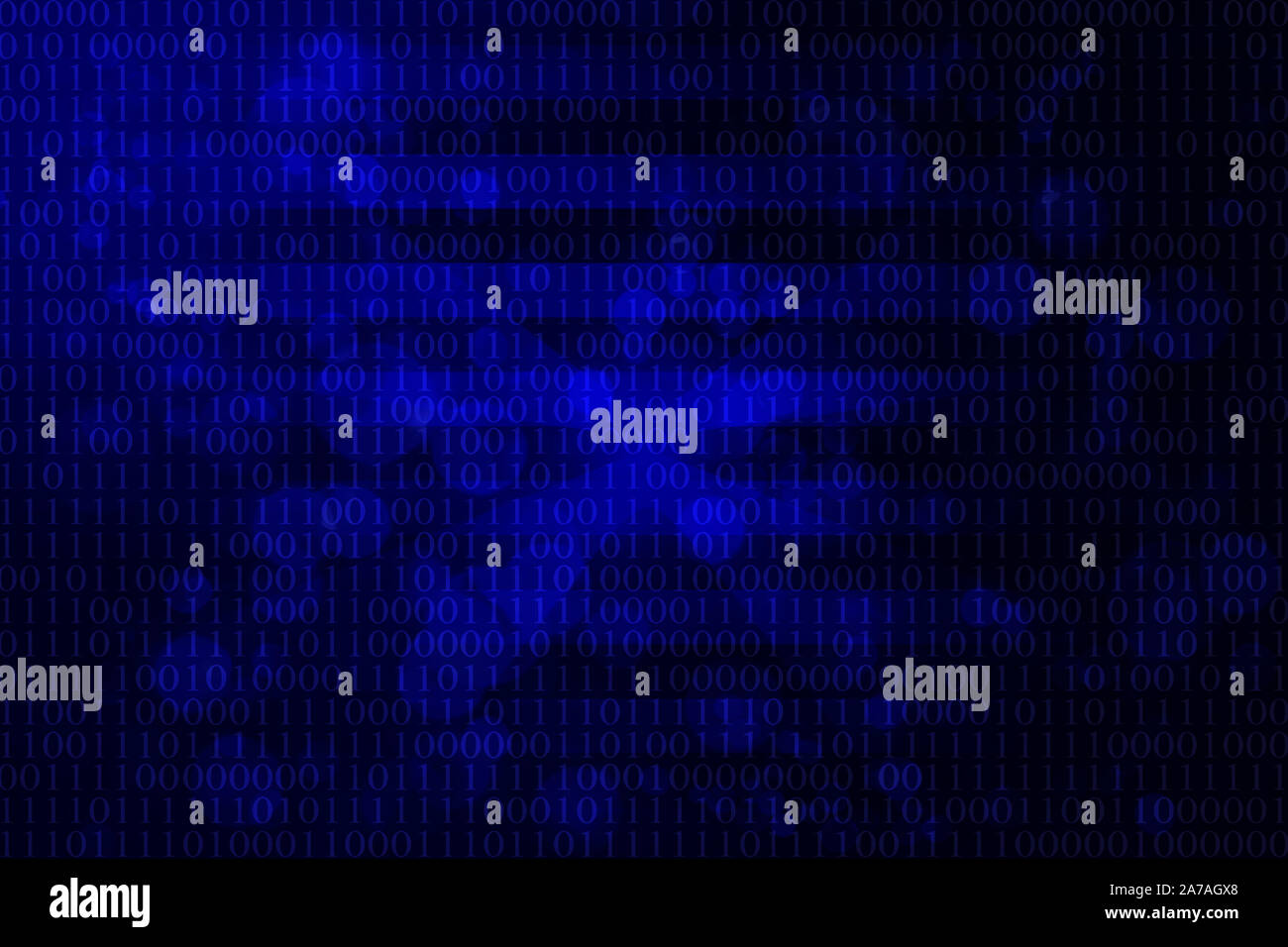 Blue binary code as background Stock Photo - Alamy
