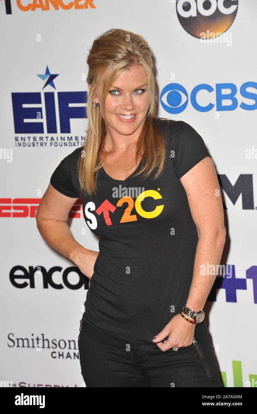 LOS ANGELES, CA - SEPTEMBER 5, 2014: Alison Sweeney at the 2014 Stand ...