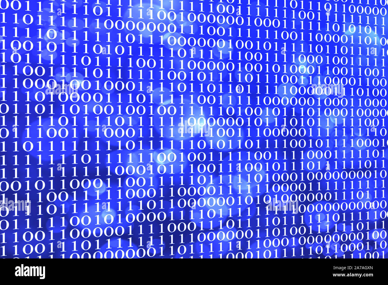 Blue binary code as background Stock Photo - Alamy