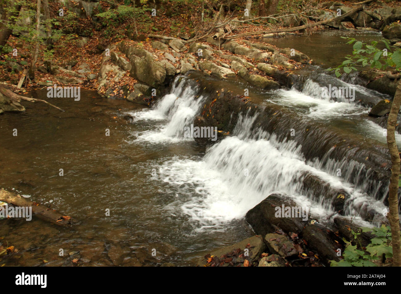 The Falls Of Logan Creek in South-Western Virginia, USA Stock Photo - Alamy