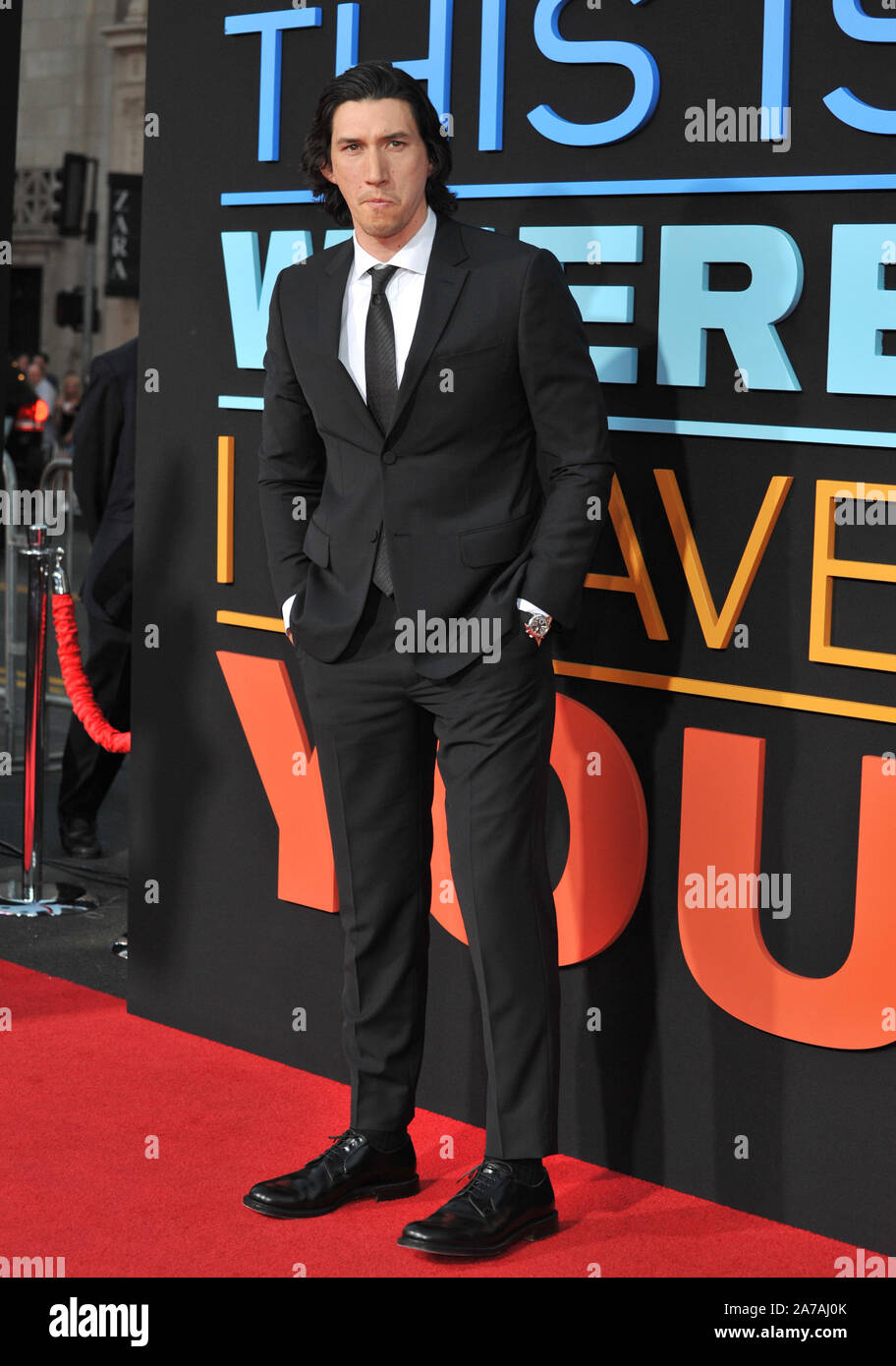 LOS ANGELES, CA - SEPTEMBER 15, 2014: Adam Driver at the Los Angeles ...