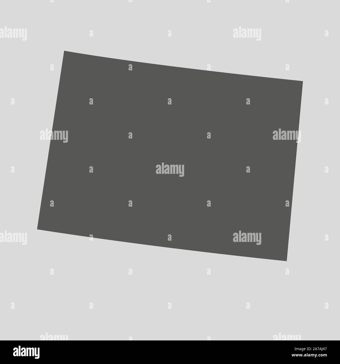 Black map of the State of Colorado- vector illustration. Simple flat ...