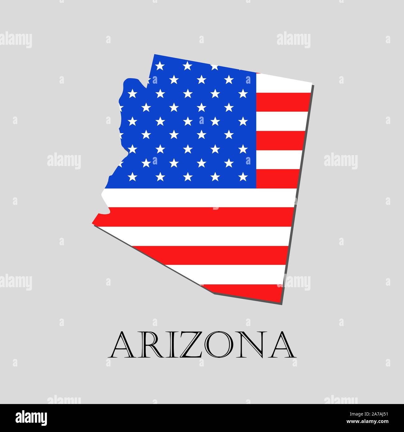 Flag arizona vector vectors hi-res stock photography and images - Alamy