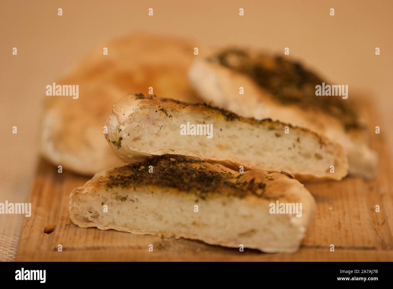 Homemade Oregano Bread Stock Photo - Alamy