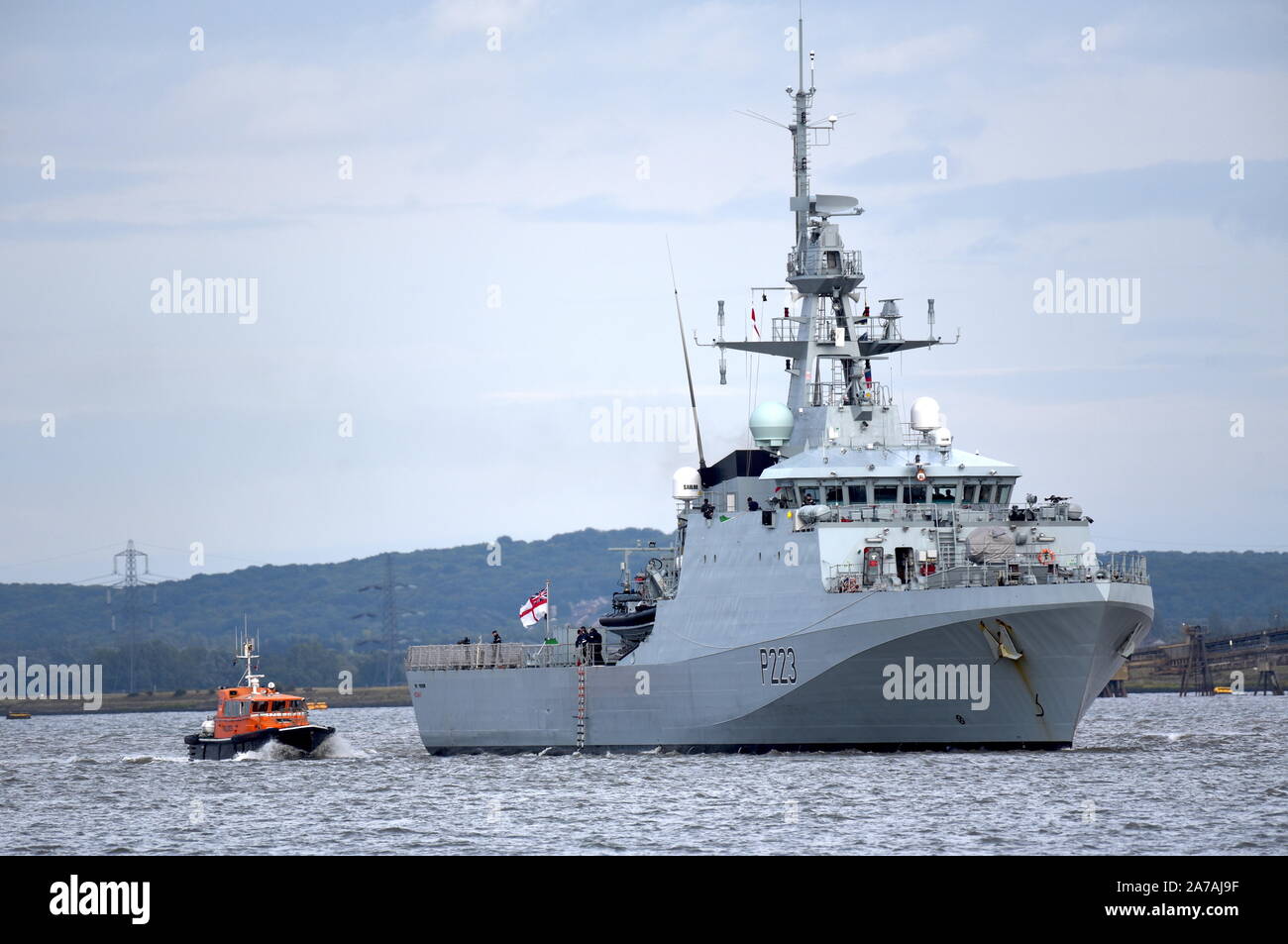 HMS Medway Commissioning Ceremony at Chatham Dockyard was attended by ...