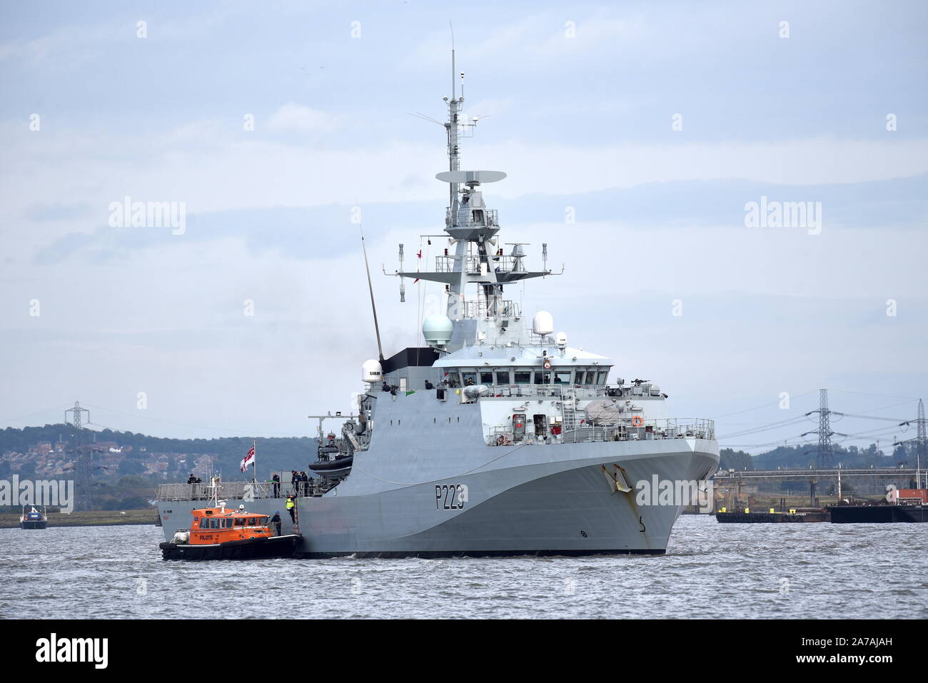 HMS Medway Commissioning Ceremony at Chatham Dockyard was attended by ...