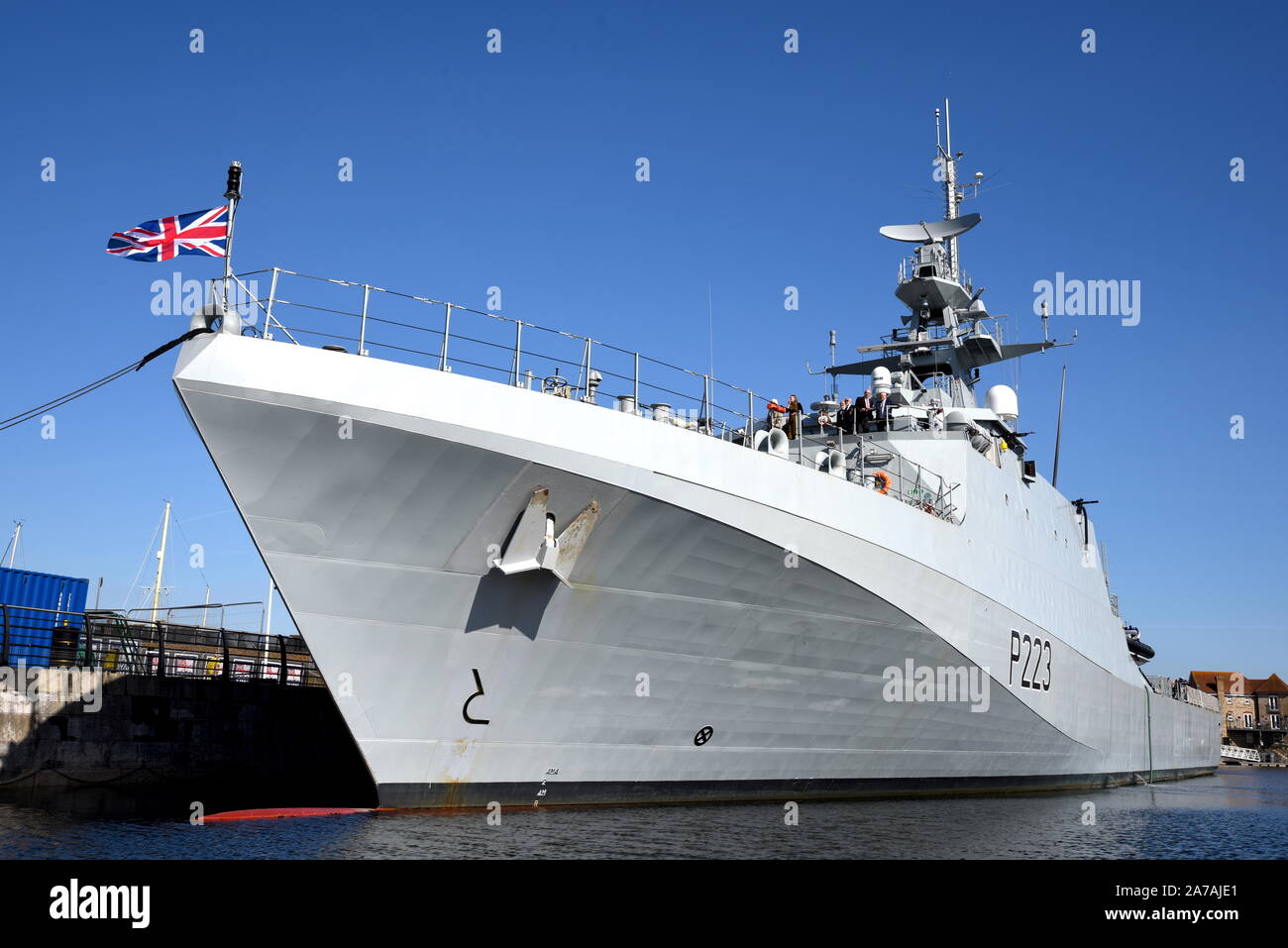 HMS Medway Commissioning Ceremony at Chatham Dockyard was attended by ...