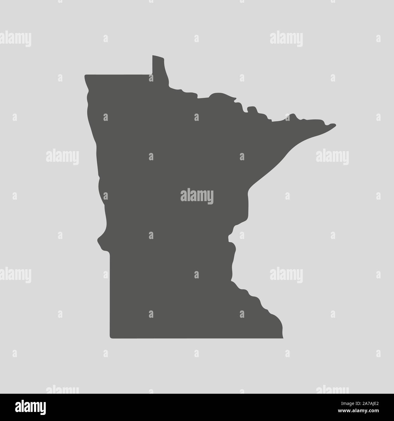 Minnesota outline vector hi-res stock photography and images - Alamy