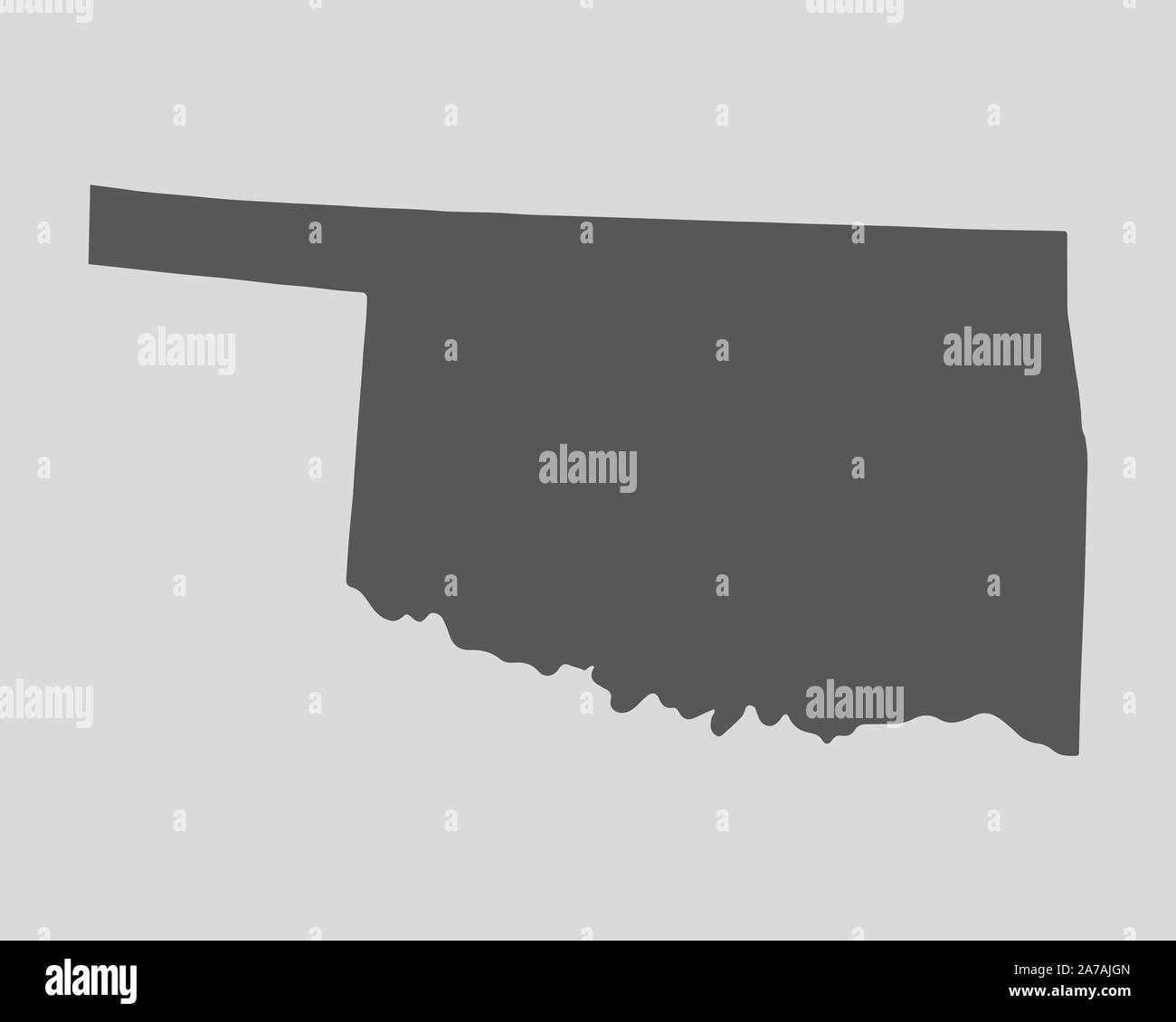 Map oklahoma vector vectors Stock Vector Images - Alamy