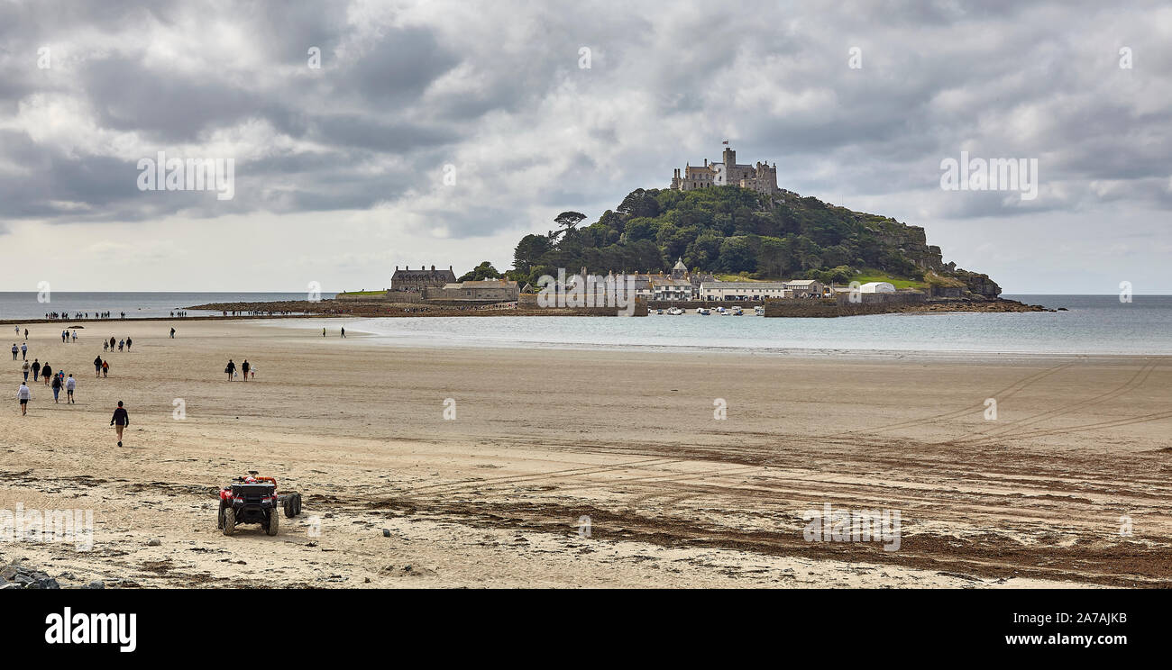 St Michael's Mount is a small tidal island in Mount's Bay, Cornwall ...