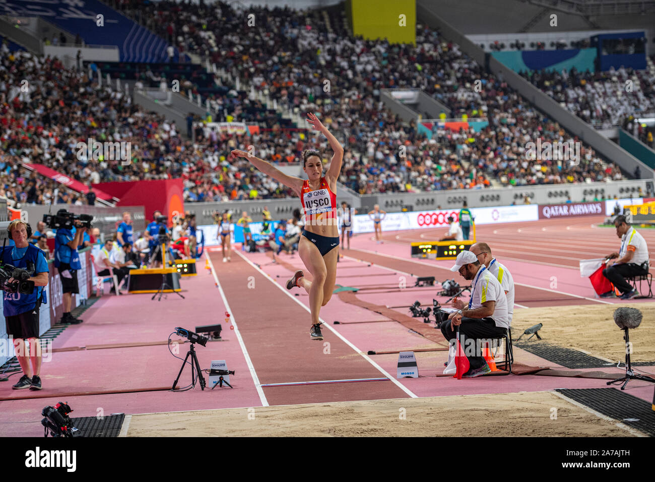 DOHA - QATAR OCT 5: Florentina Costina Lusco of Romenia competing in ...