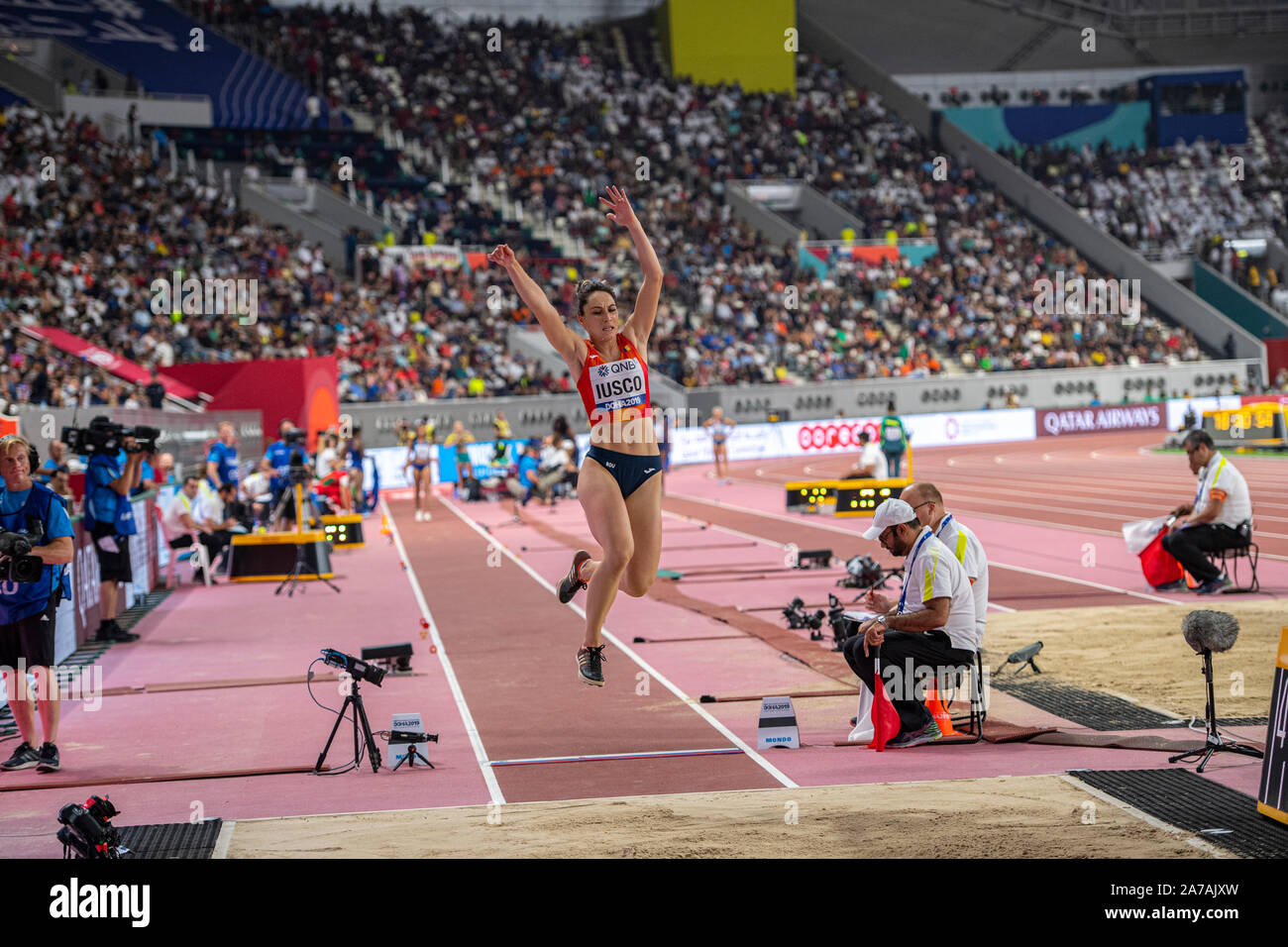 DOHA - QATAR OCT 5: Florentina Costina Lusco of Romenia competing in ...