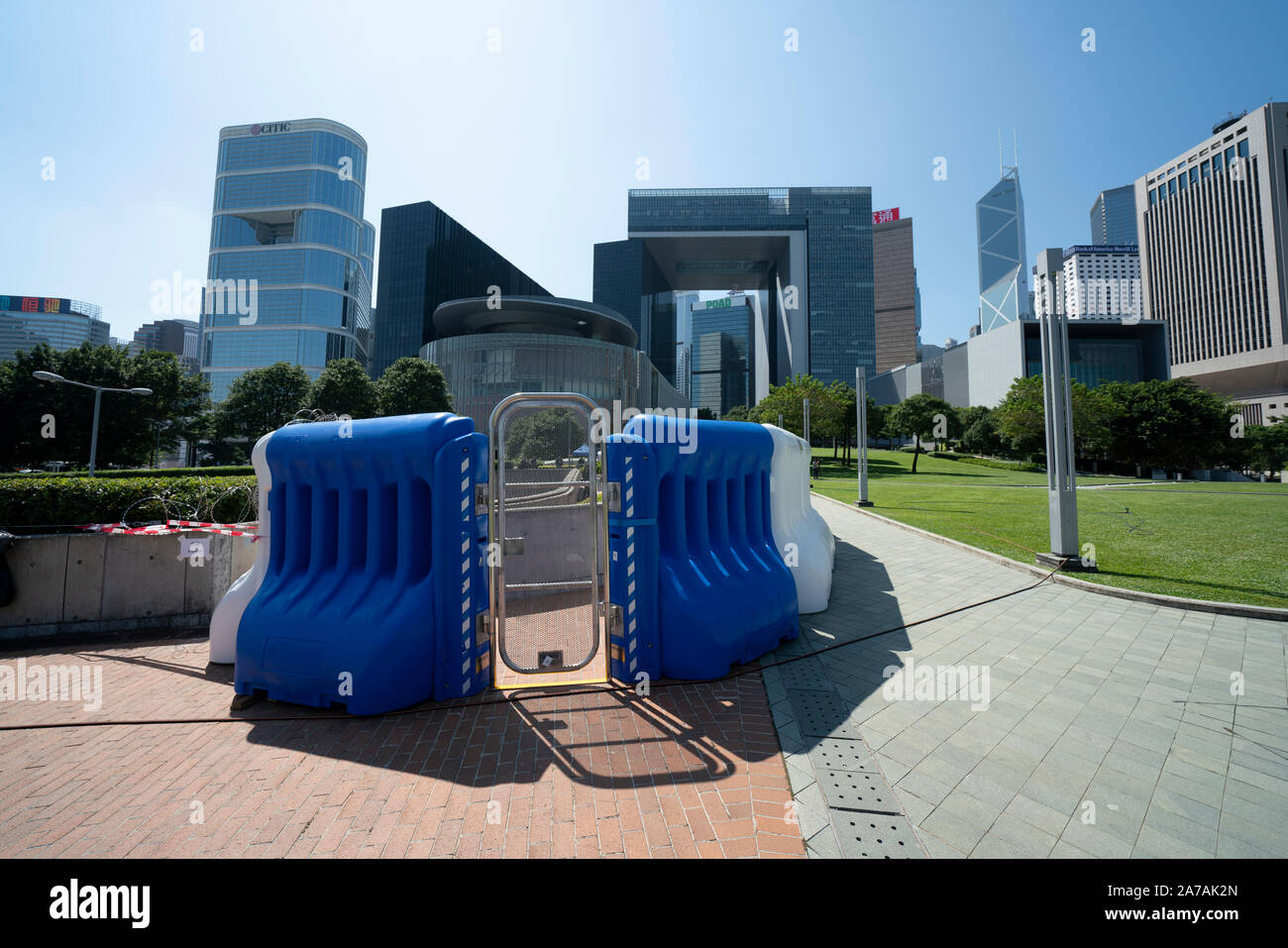 High security walls installed around perimeter of Central Government ...