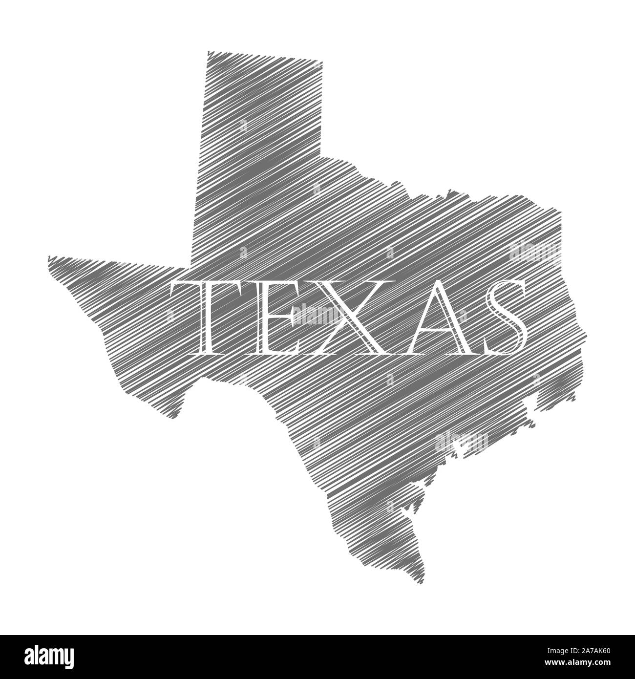 Map of texas outline Black and White Stock Photos & Images - Alamy