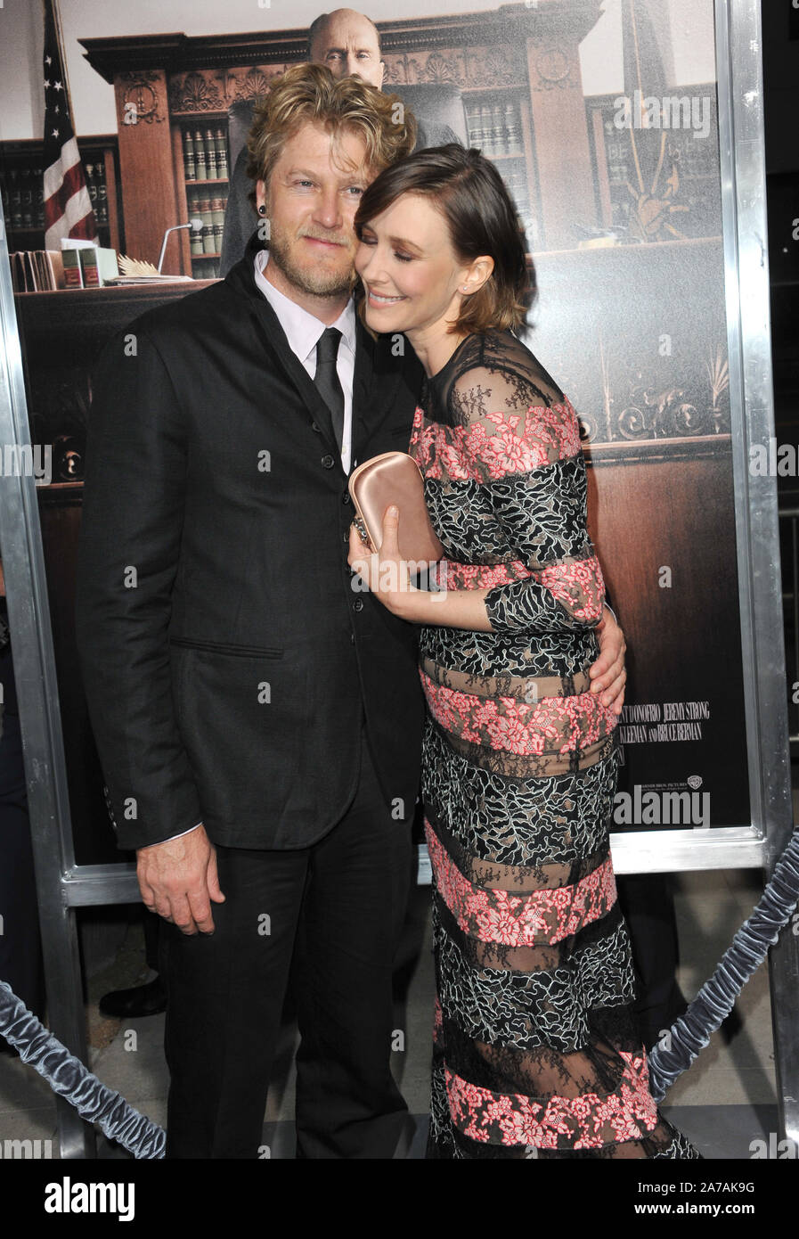 LOS ANGELES, CA - OCTOBER 1, 2014: Vera Farmiga & husband Renn Hawkey ...