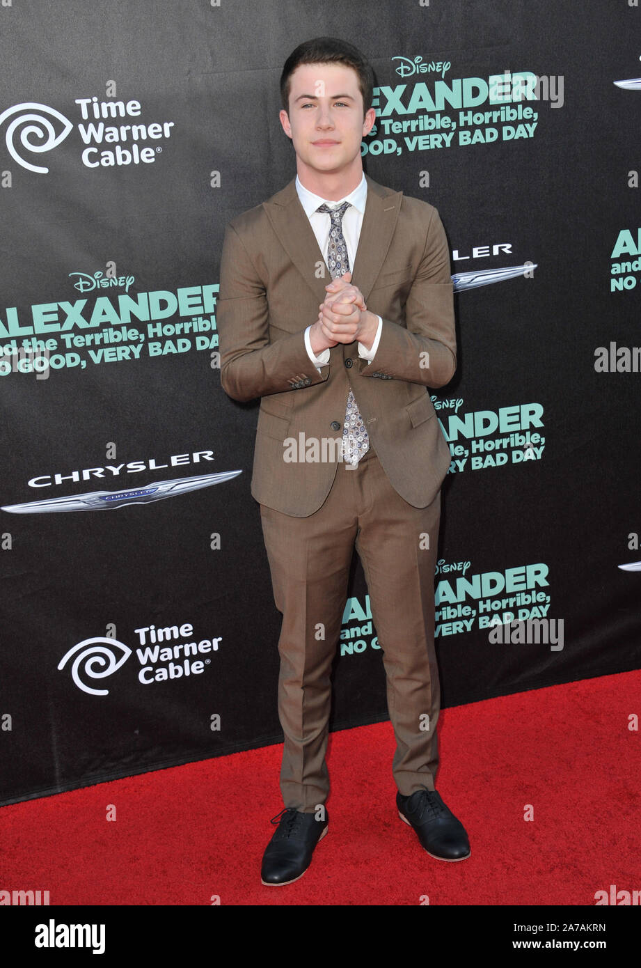 LOS ANGELES, CA - OCTOBER 6, 2014: Dylan Minnette at the world premiere ...