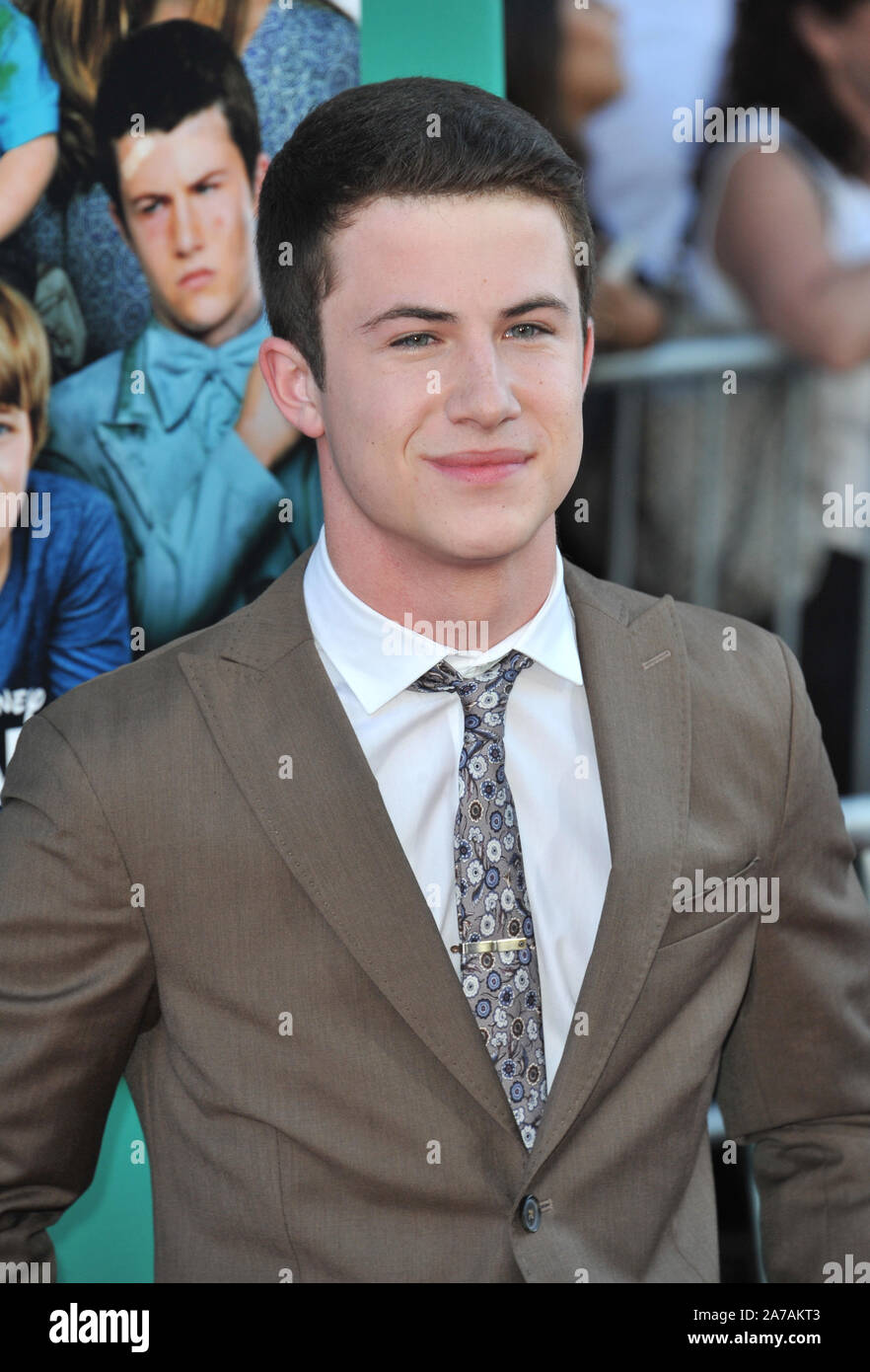 LOS ANGELES, CA - OCTOBER 6, 2014: Dylan Minnette at the world premiere of his movie "Alexander ...