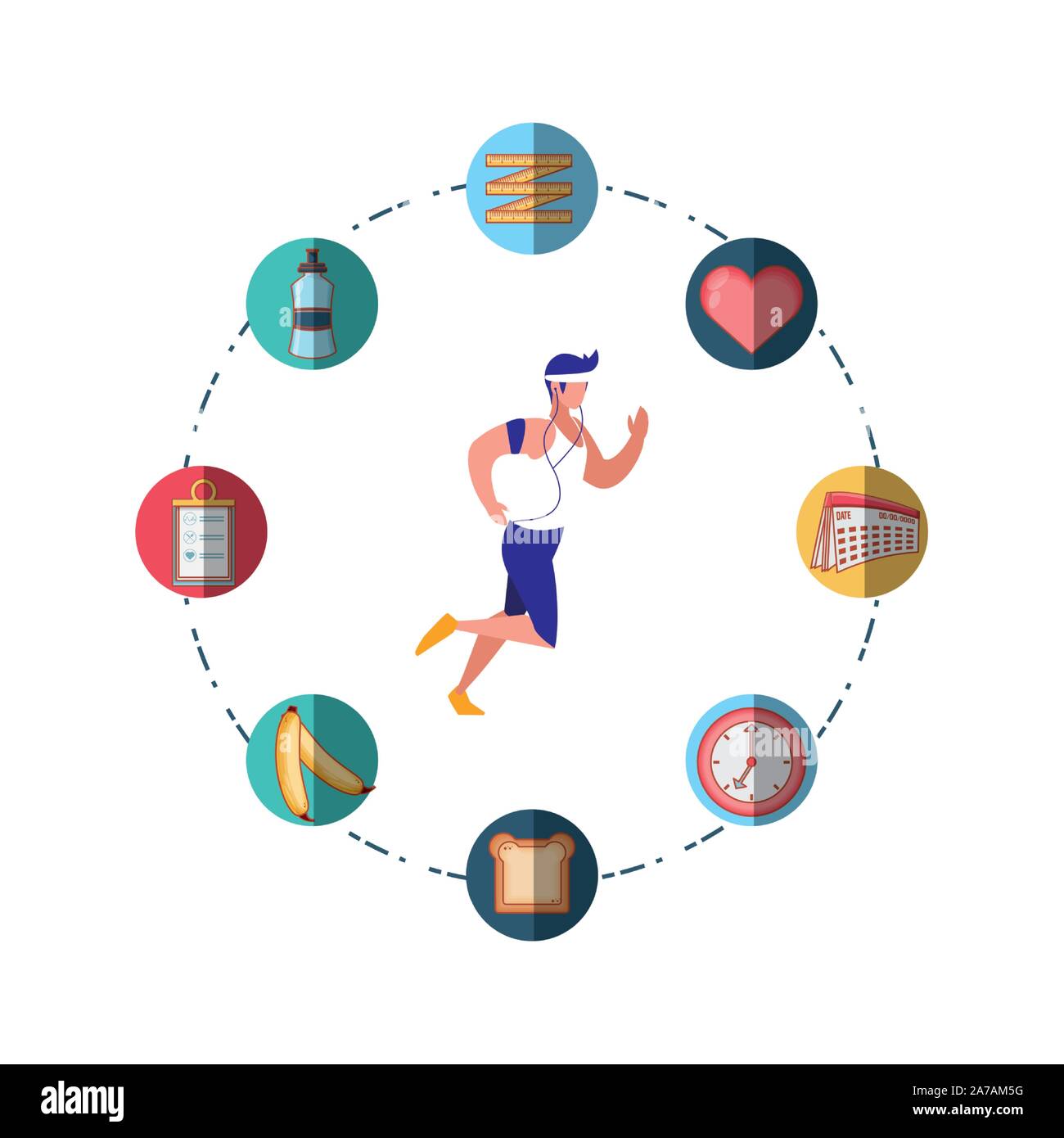 Man running design, Healthy lifestyle Fitness bodybuilding bodycare ...