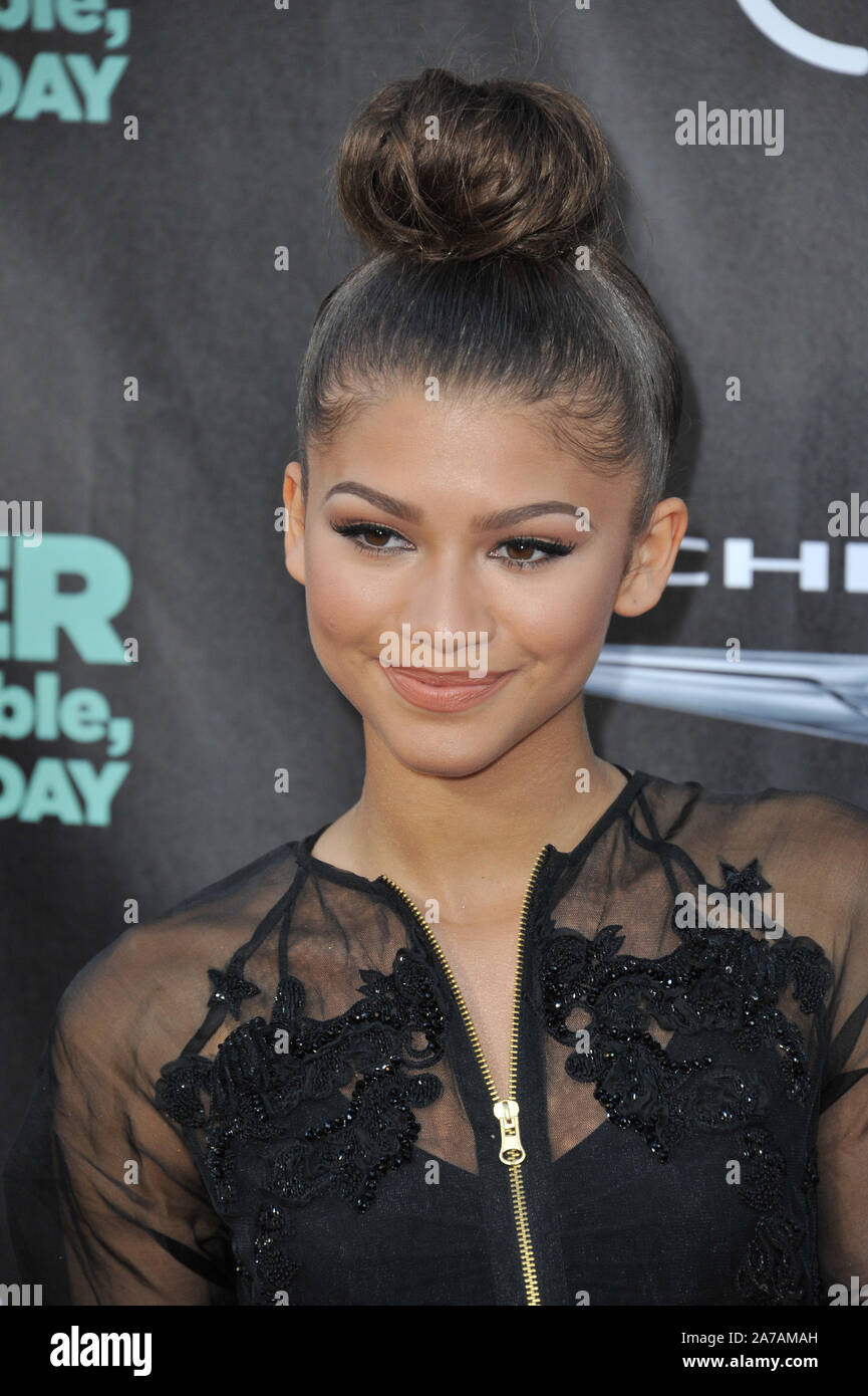LOS ANGELES, CA - OCTOBER 6, 2014: Zendaya at the world premiere of ...