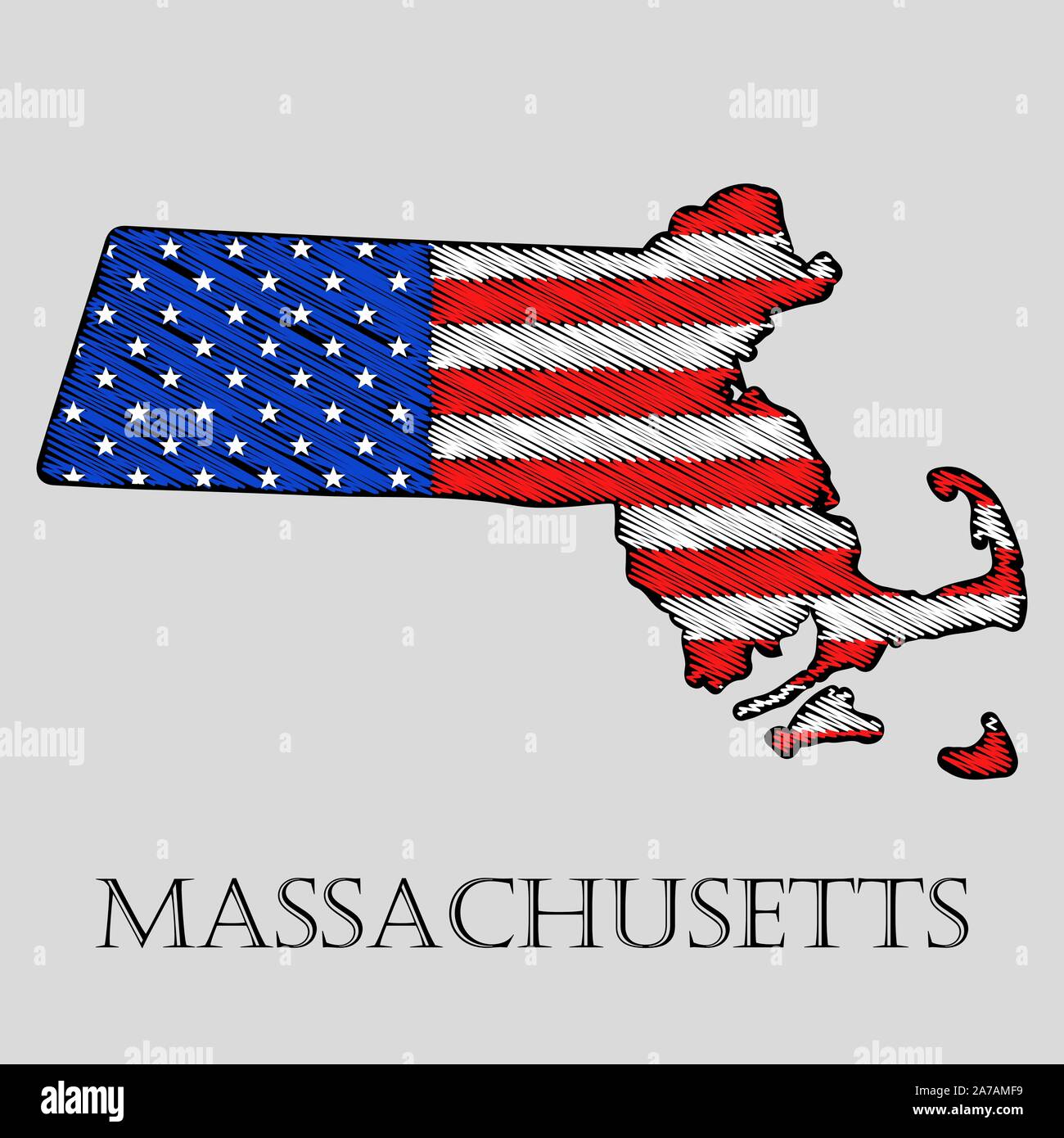 Map of massachusetts Stock Vector Images - Alamy
