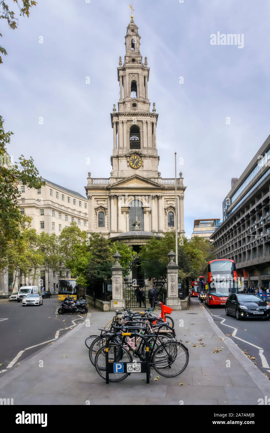 St Mary le Strand church was one of the 12 new churches built under the ...