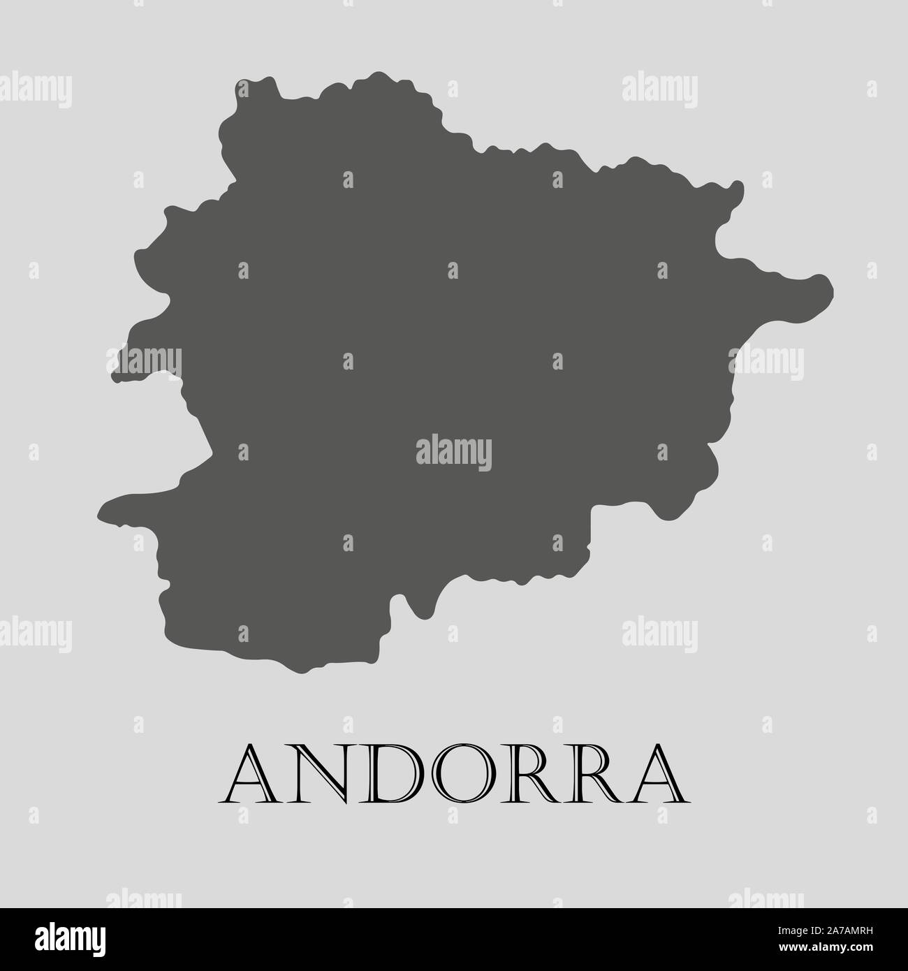 Andorra country on black Stock Vector Images - Alamy