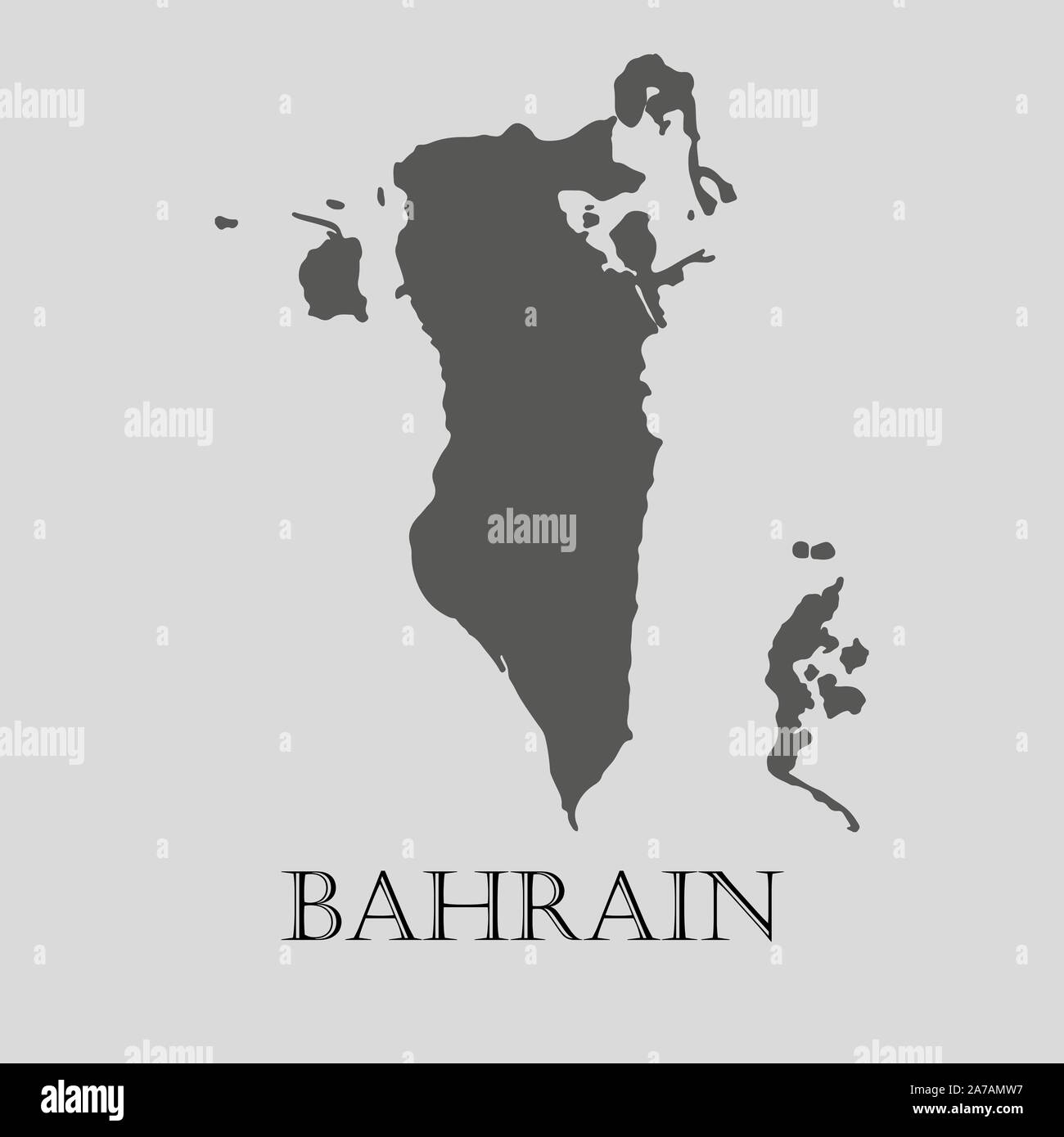 Bahrain Map Clipart For Kids