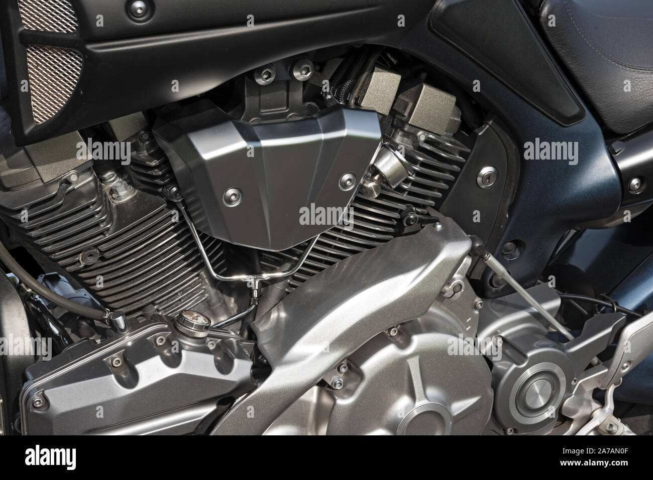 a high gloss motorcycle engine Stock Photo - Alamy