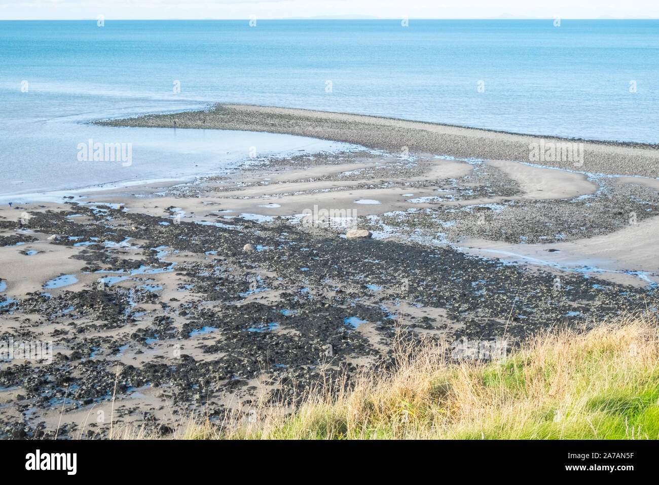 Sarn Cynfelyn,spit,of,ancient,glacial moraine,Cardigan Bay,Coast ...