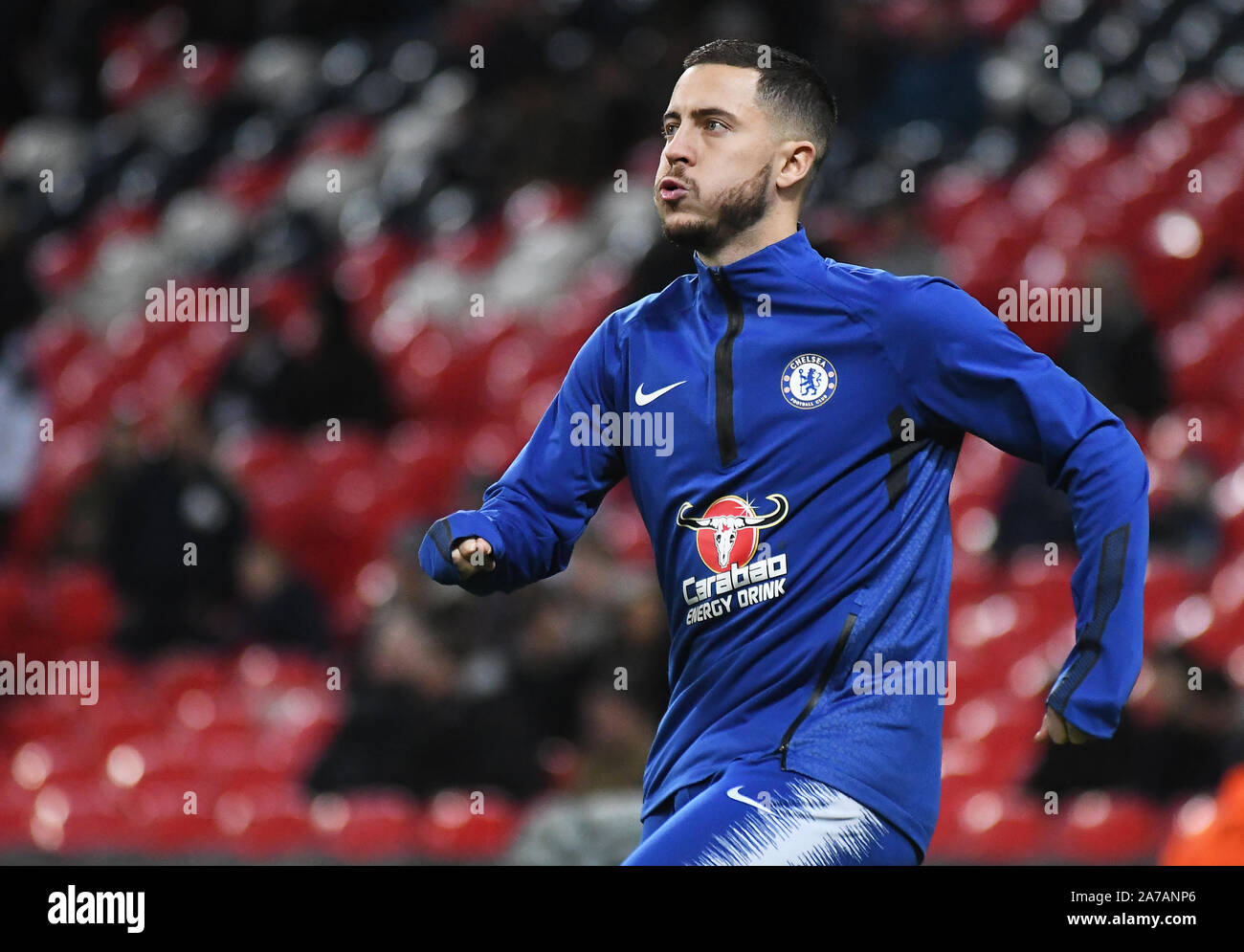 LONDON, ENGLAND - JANUARY 8, 2019: Eden Hazard of Chelsea pictured ...