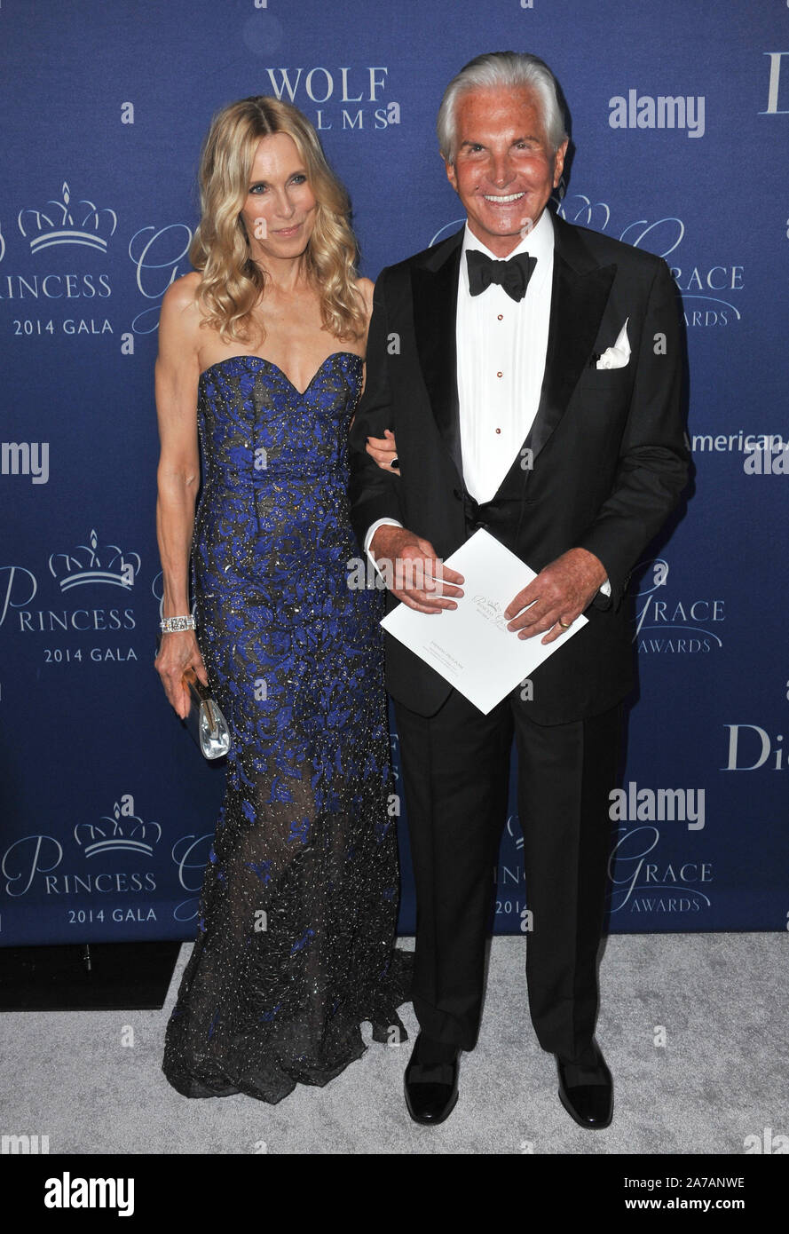 LOS ANGELES, CA - OCTOBER 8, 2014: George Hamilton & Alana Stewart at ...